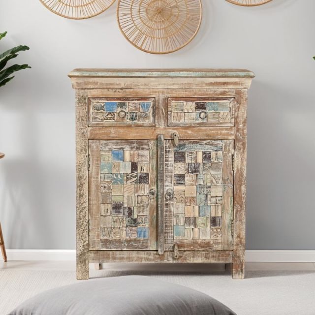 Grand paravent indien bois massif INDIA 213cm